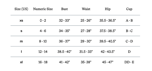 Size Guide | Solid & Striped