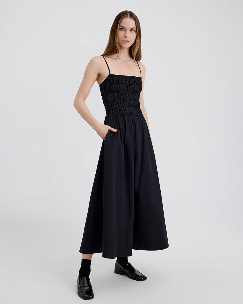 The Delta Midi Dress in Blackout | Solid & Striped
