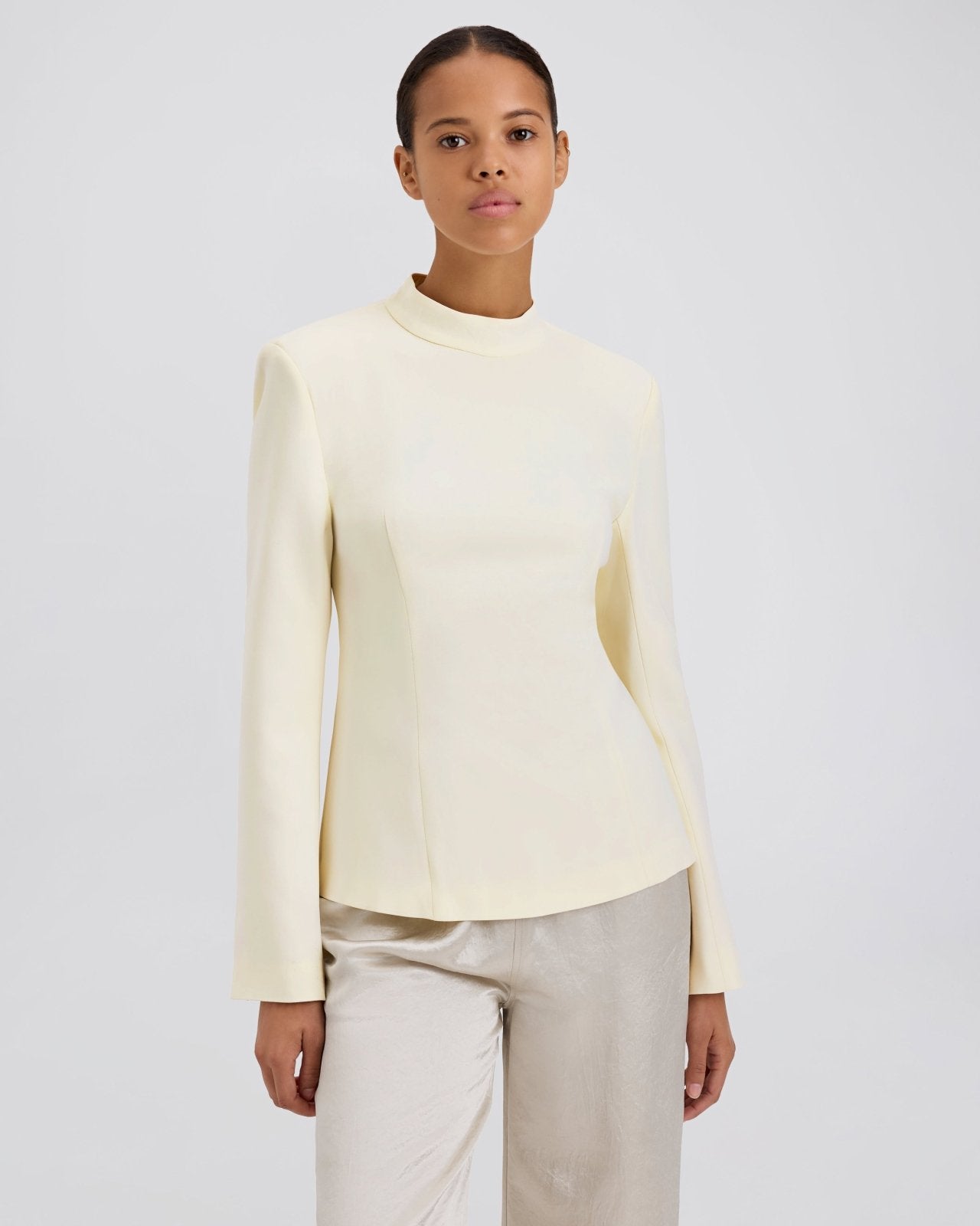 The Ronit Long Sleeve Top in Ecru | Solid & Striped The Ronit Long Sleeve Top in Ecru | Solid & Striped